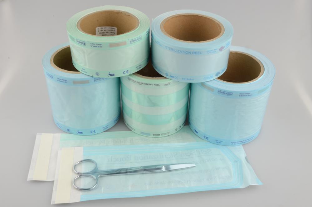 Medical Sterile Autoclave sterilization flat reel pouches