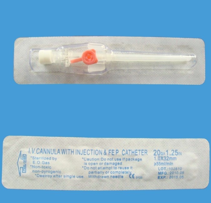 Medical Disposable I.V.Cannula With All Sizes and Color