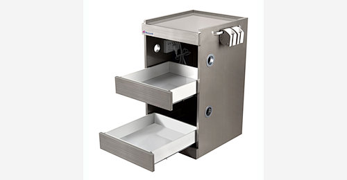 Two Drawers Mobile Dental Cabinet Scaler Cabinet