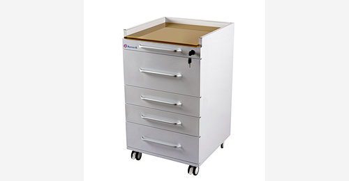 Five drawers Stainless Steel Dental Mobile Cabinet