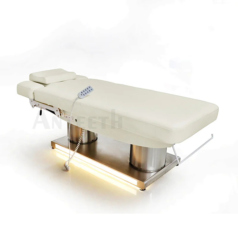 Stainless Steel Base Electric Facial Massage Bed | Ander Medical