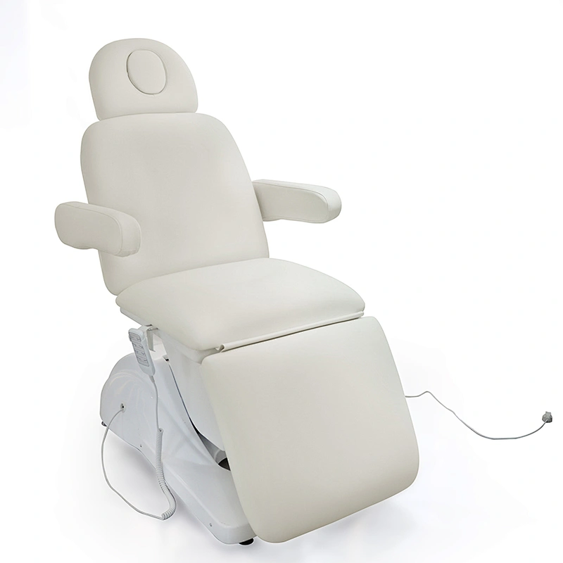 White beauty facial treatment cosmetic bed