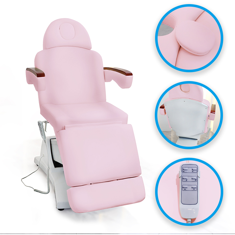 Pink Electric Facial Bed | Ander Medical