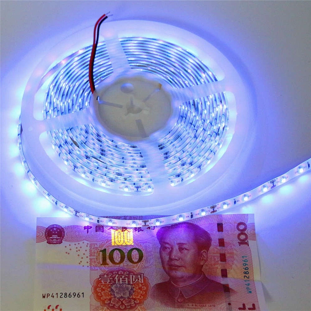 Ultraviolet 5V 12V 24V 365nm 395nm uv led strip light
