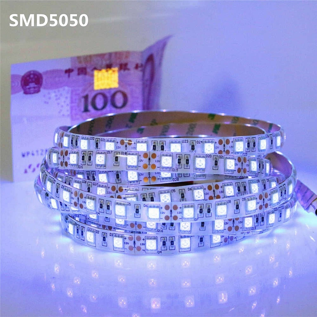 Ultraviolet 5V 12V 24V 365nm 395nm uv led strip light