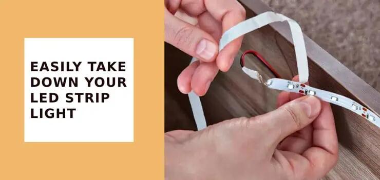 How to Remove LED Strip Light From Wall? - Hanron lighting