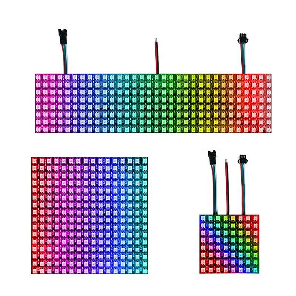 8x32 16x16 8x8 RGB WS2812B SK6812 led pixel panel