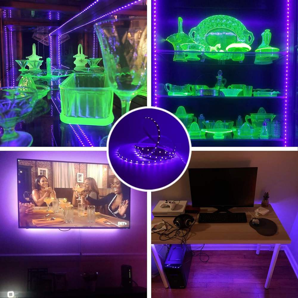 Ultraviolet 5V 12V 24V 365nm 395nm uv led strip light