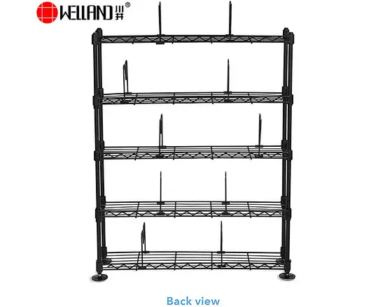 DIY 4 Layer Storage Black Wire CD Rack Factory