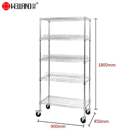 5-Tier SMT Reel Shelving on Wheels