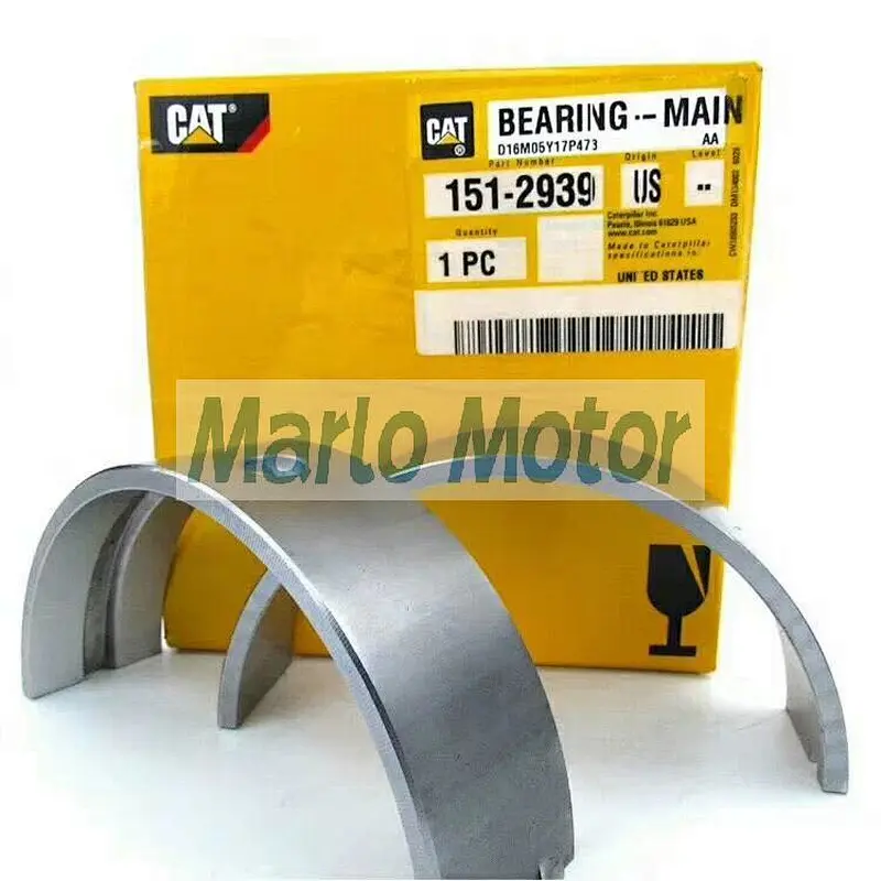 CAT C9 engine main bearing 151-2939, crankshaft bearing E336D E330D-c ...