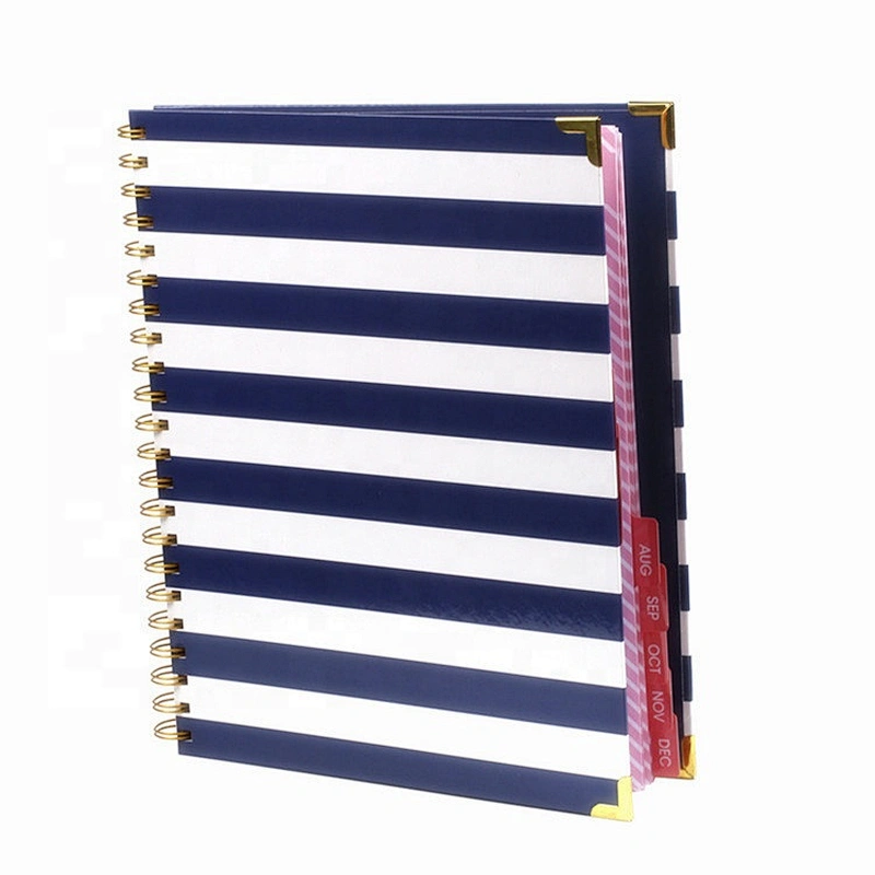 Custom 2020 printing spiral a5 chevron planner agenda logo anillas ...