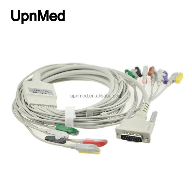 Mindray beneHeart R12 EKG cable with 10 lead ECG cable from China ...