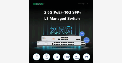 2.5G（PoE)+10G SFP+L3 Managed Switch - Unipoe
