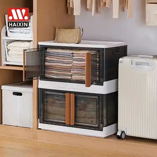 Haixin Closet Organizers and Storage - Trunk Organizer, Dorm Room Essentials, 8.4 Gal ...