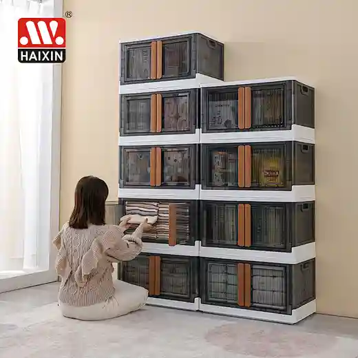 Haixin Closet Organizers and Storage - Trunk Organizer, Dorm Room Essentials, 8.4 Gal ...