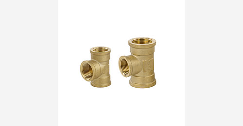 T Adapter Fittings Brass 1/2 pipe straight tee