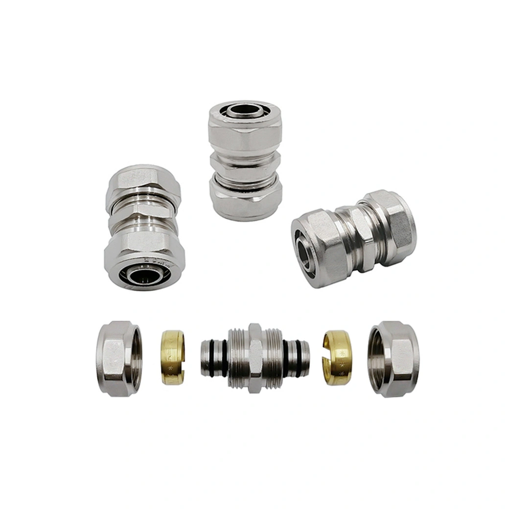 Forged Strainght Pex Compression Coupling brass compression