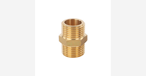Male Hex Straight Couplings npt brass nipple