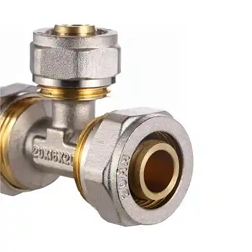 Tee Brass Coupling Compression Water Fittings