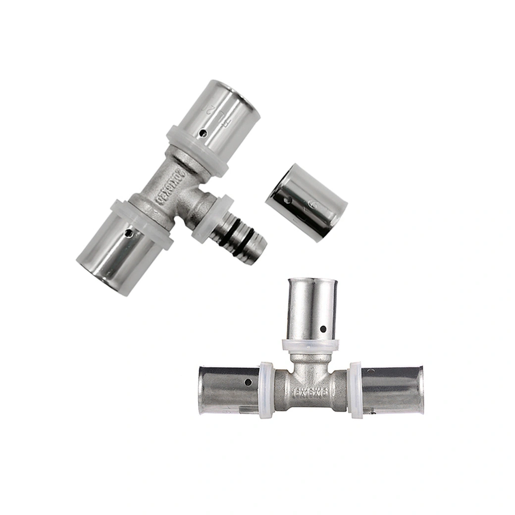 Hydronic Radiant Heating Male Tee Brass 20mm press fitting