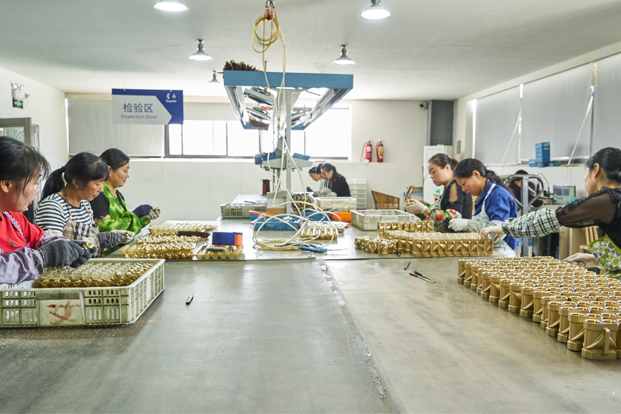 brass fitting Production factory