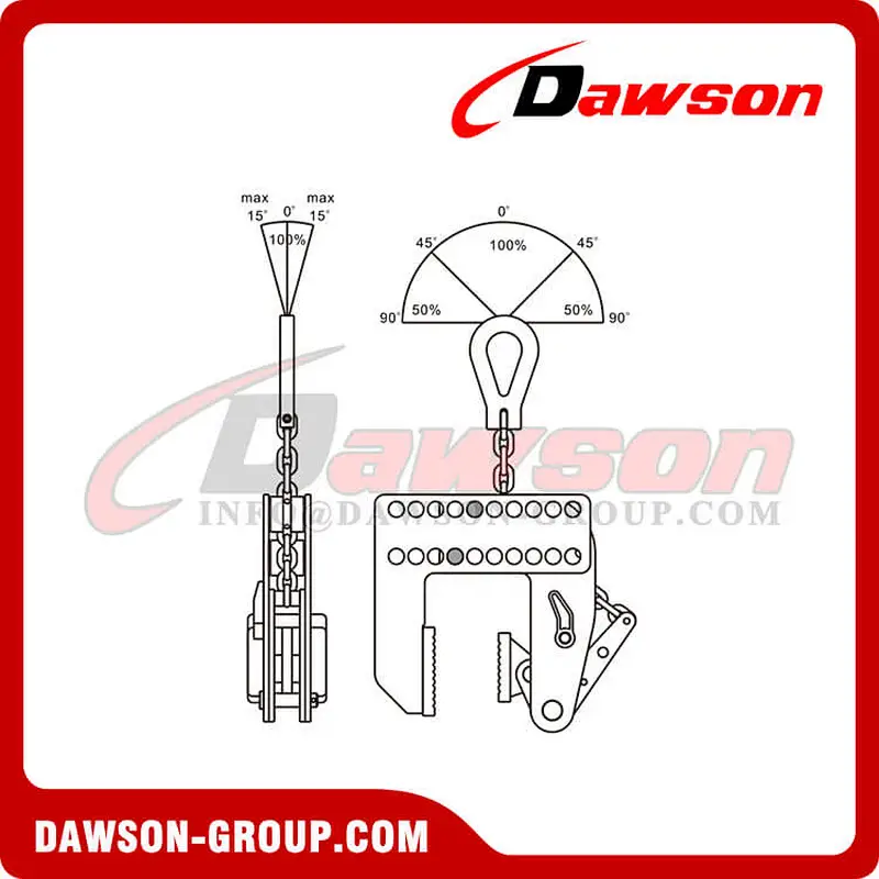 DS-KNMK / DS-KNMKA Non-Marking Vertical Clamps, Non Marring Plate ...