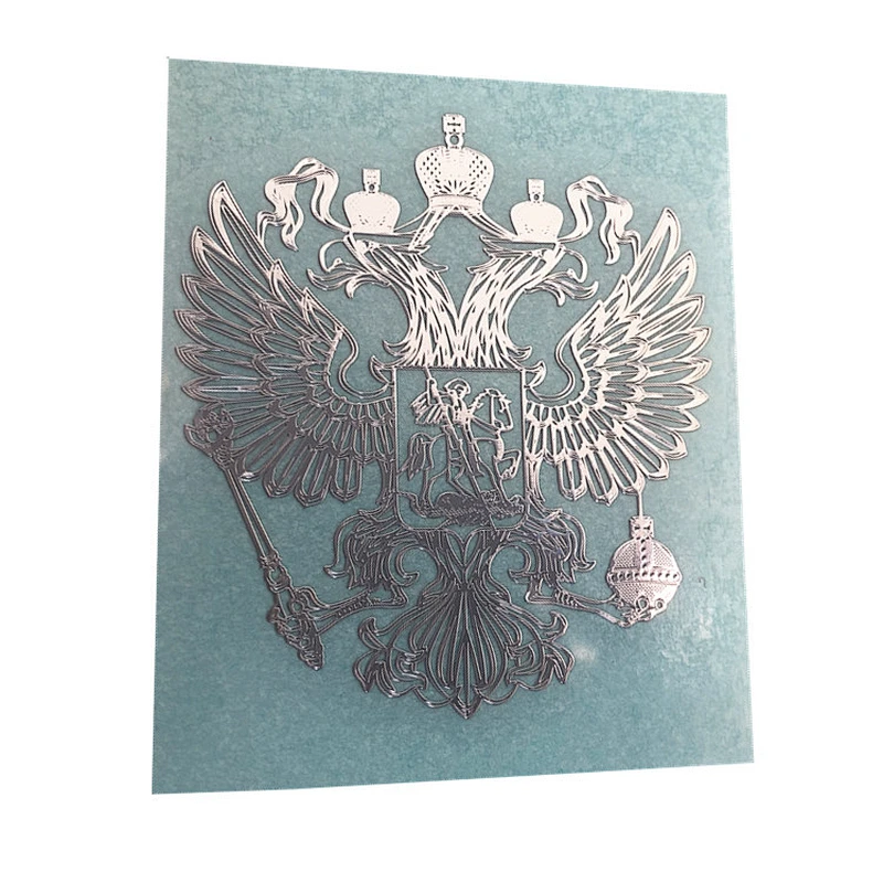 Custom shiny gold 3d metal sticker self adhesive raised logo sticker ...