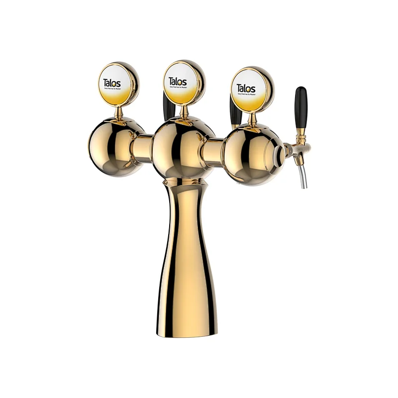 TALOS Parisian Tap Tower PVD 3-way Dispensing Tower Draft Beer Tower ...
