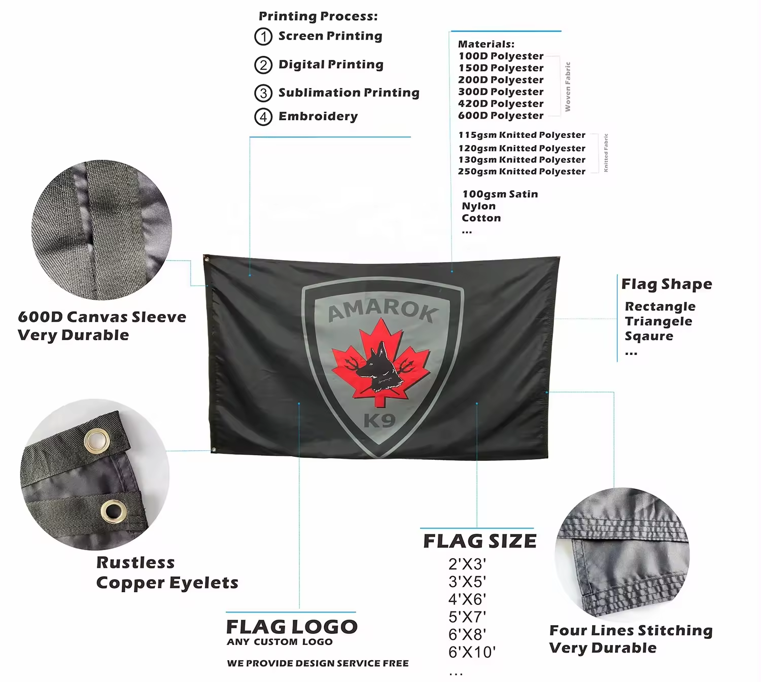 China custom business flags professional maker | JARMOO