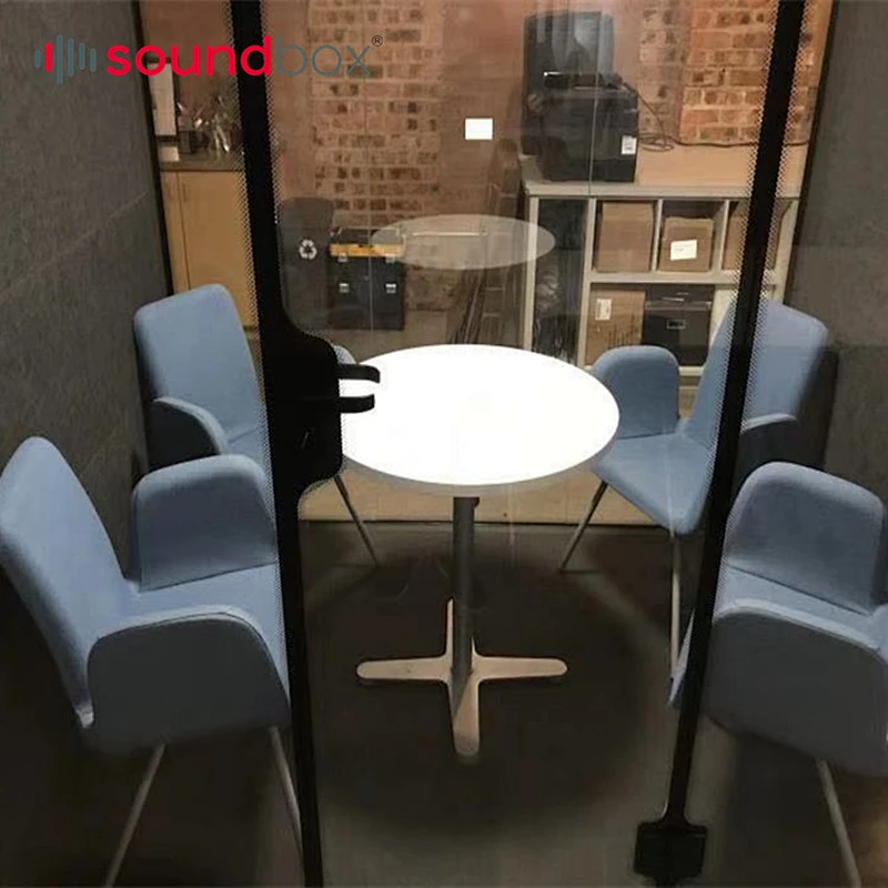 Indoor Glass Acoustic Soundproof Booth For Office Meeting Use from ...