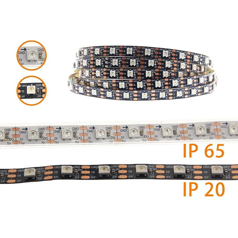 ws2812b rbg addressable led strip light Shenzhen LEDWorker Lighting Co ...