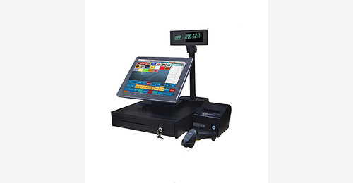 menu display pos system cash register with tills, printer, msr, barcode ...