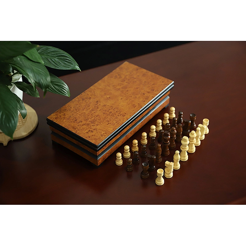 WAFFLE GAMES Deluxe Wooden Chess Set With Hand Crafted Chess Pieces ...