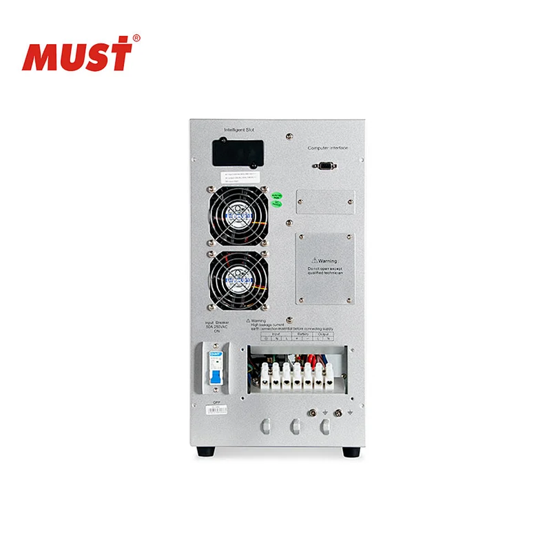 MUST High frequency Online UPS 10KVA three phase with 192vdc external battery set from China ...