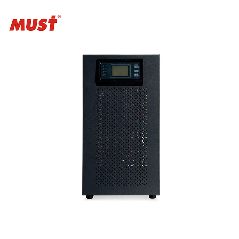 MUST High frequency Online UPS 10KVA three phase with 192vdc external battery set from China ...