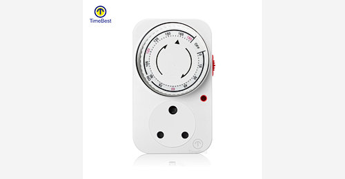Programmable Energy Saving 24 hour Plug-in Mechanical countdown Timer Plug with switch knob from ...