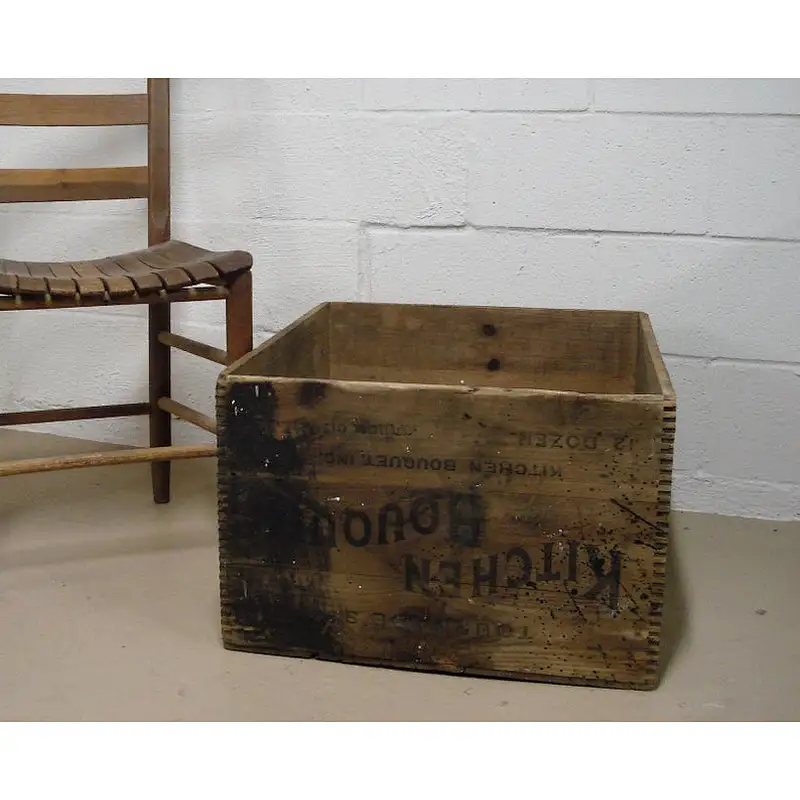 Vintage VERY LARGE CRATE Wood Shipping Box from China Manufacturer ...