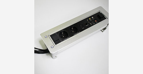 Motorized flip up electrical outlet | desk socket