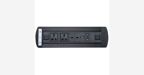 electric office flip up rotary table desk socket for conference room ...
