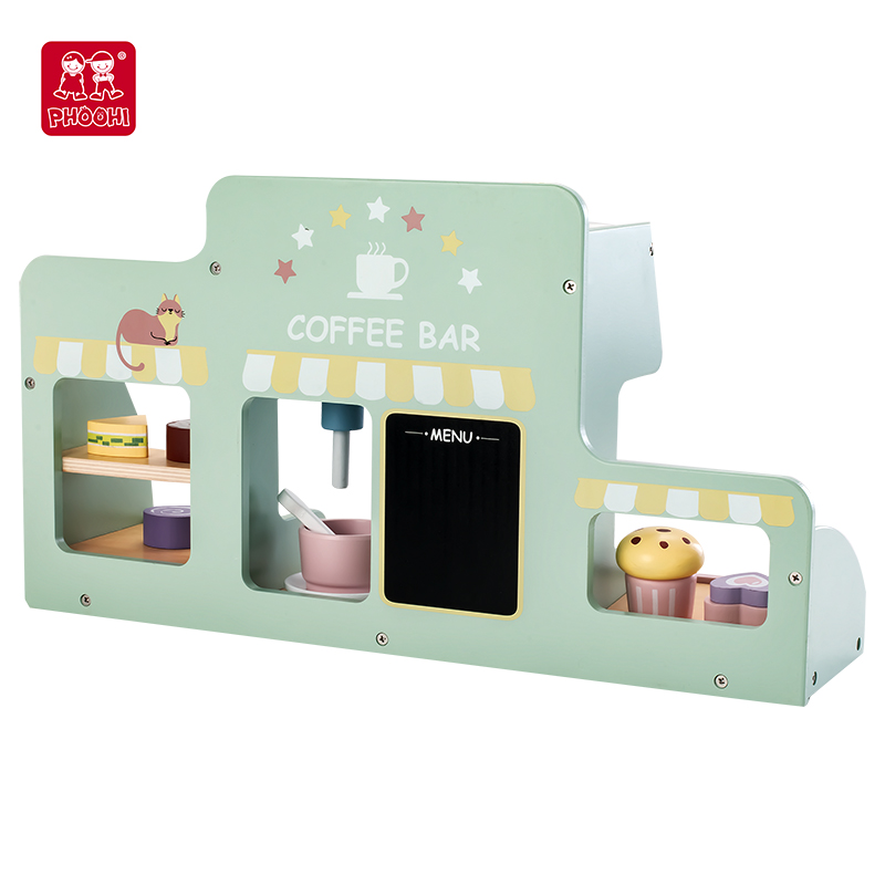 Wooden coffee machine toy , - Phoohitoys