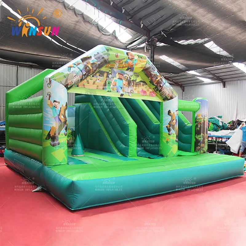 minecraft theme inflatable bounce house