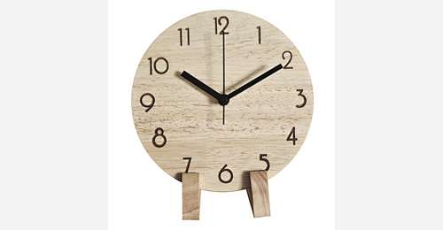 Modern Design Wooden Round Table Clock supplier and manufacturer |UniQ
