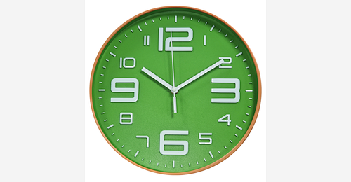 12 Inch Modern Design Custom Clock Face And Frame Plastic Wall Clock ...