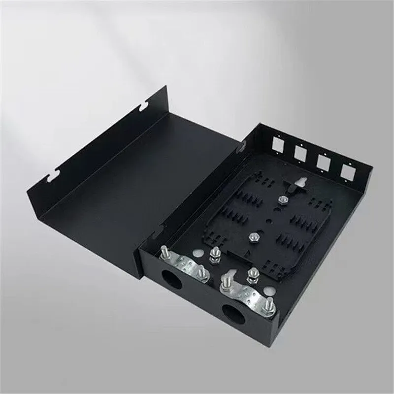 4 Port Mini Fibre Optic Terminal Splice Fusion Box LC DX Wall Mount ...