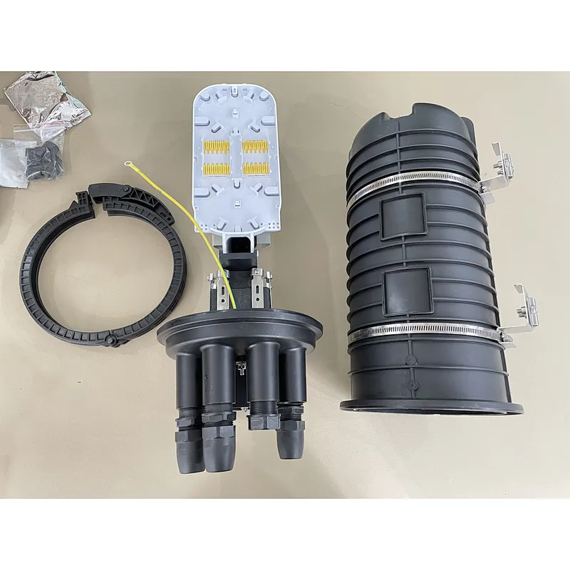 6 port 288 Core IP68 waterproof Dome Fiber Optic cable Enclosure Splice ...