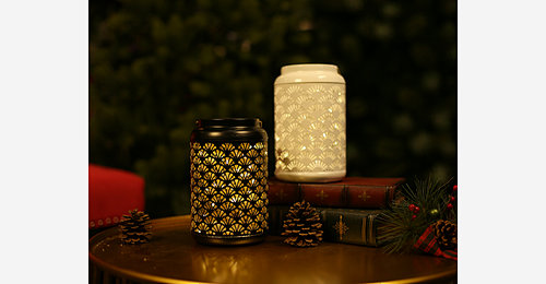LED solar metal lantern