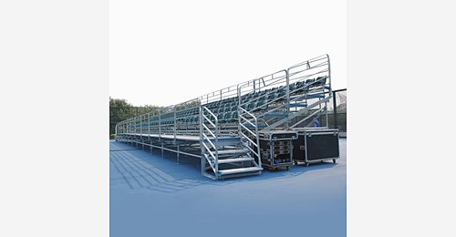 some details about the metal structure bleacher