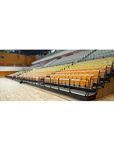 indoor bleacher seating