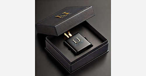 Luxurious perfume packaging , Black and gold gift box , Premium ...